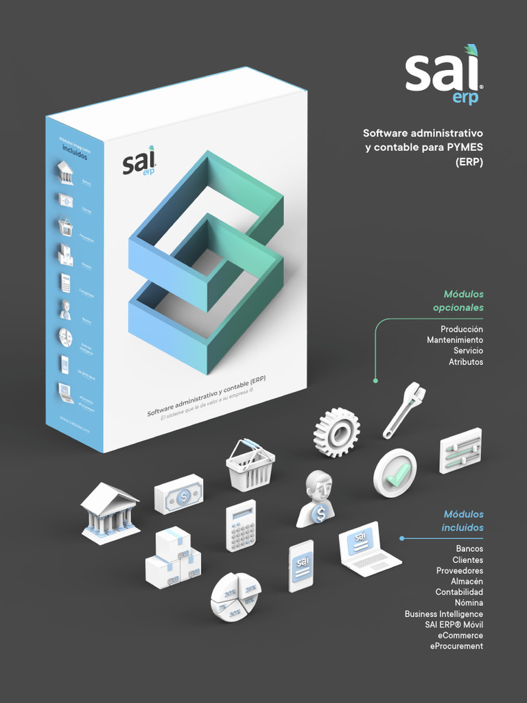 Folleto SAI ERP - Ejemplo | PDF | Planificación de recursos empresariales | Comercio electrónico