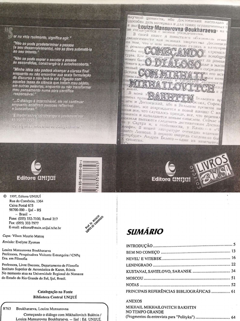 Começando o Diálogo Com Mikhail Bakhtin - Compressed | PDF