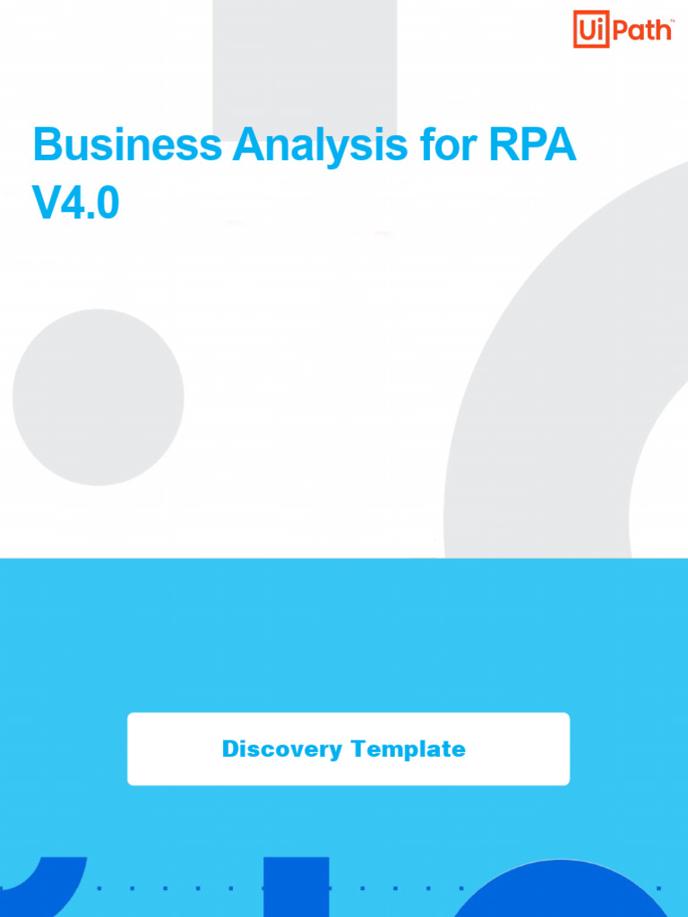 HCAktQNQJugaVvl8JDzFA BA RPA Discovery Playbook V4.0 | PDF | Business ...