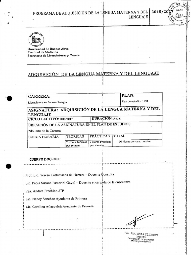 Adquisición de La Lengua Materna y Lenguaje | PDF