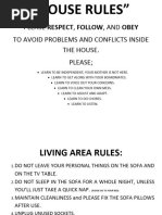 Boarders House Rules | PDF