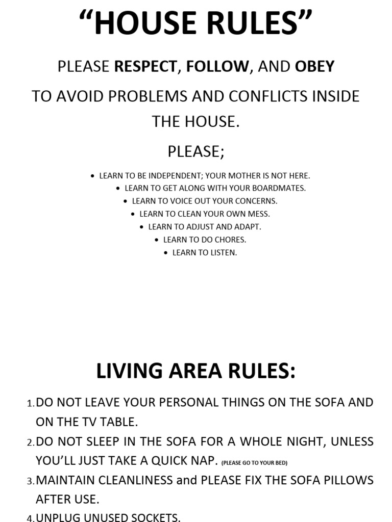 House Rules | PDF