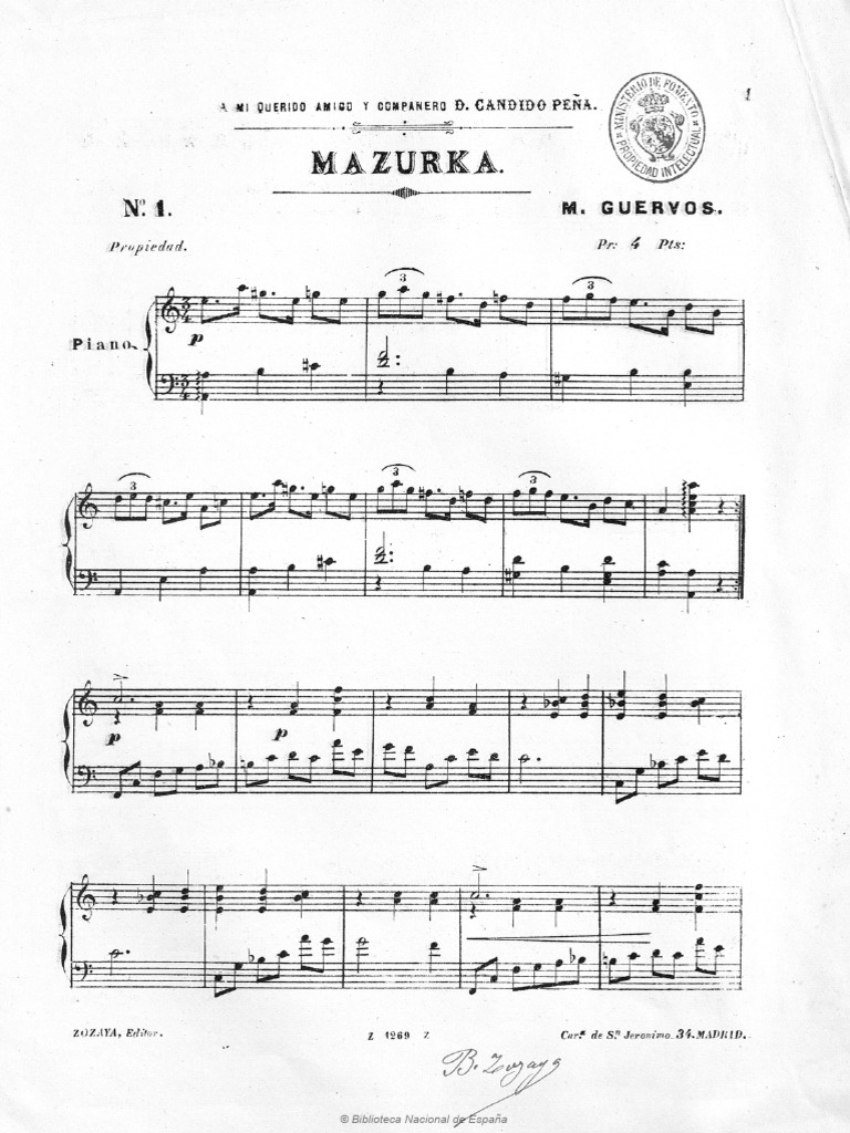 Mazurka N. 1 Música Notada | PDF