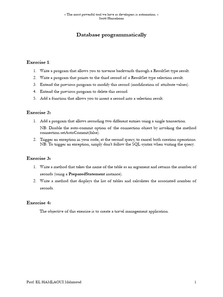 TP JDBC | PDF | Data Management Software | Information Retrieval