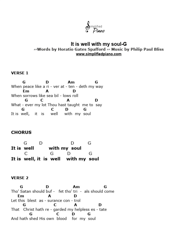 It Is Well With My Soul | PDF