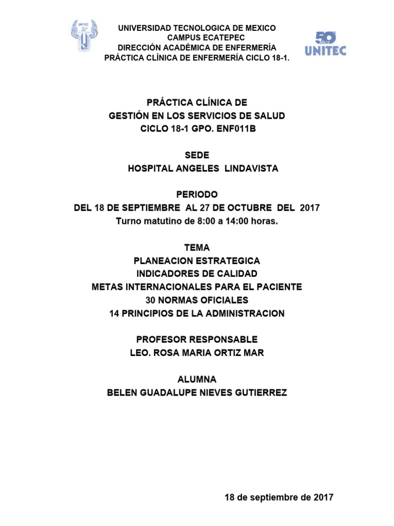 Complemento 1.TAREA 2017 1 (Belen Nieves) | PDF | Planificación | Planificación estratégica