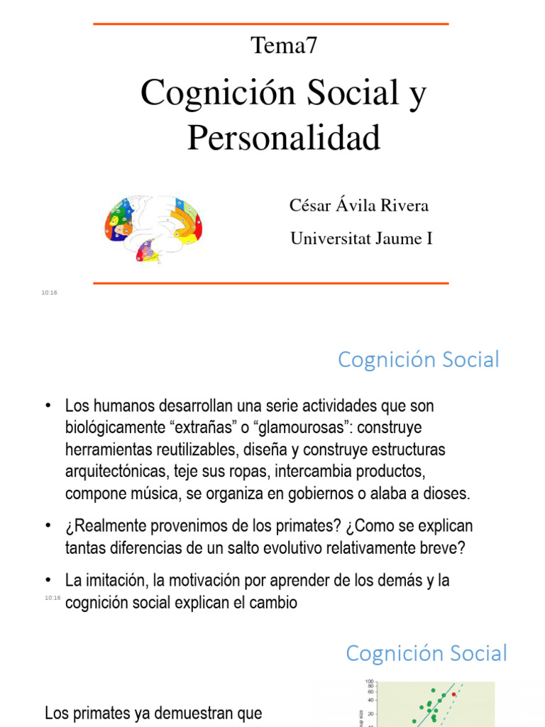 Tema7 - Cognicion Social y Personalidad - 2021 | PDF | Las emociones | Mente