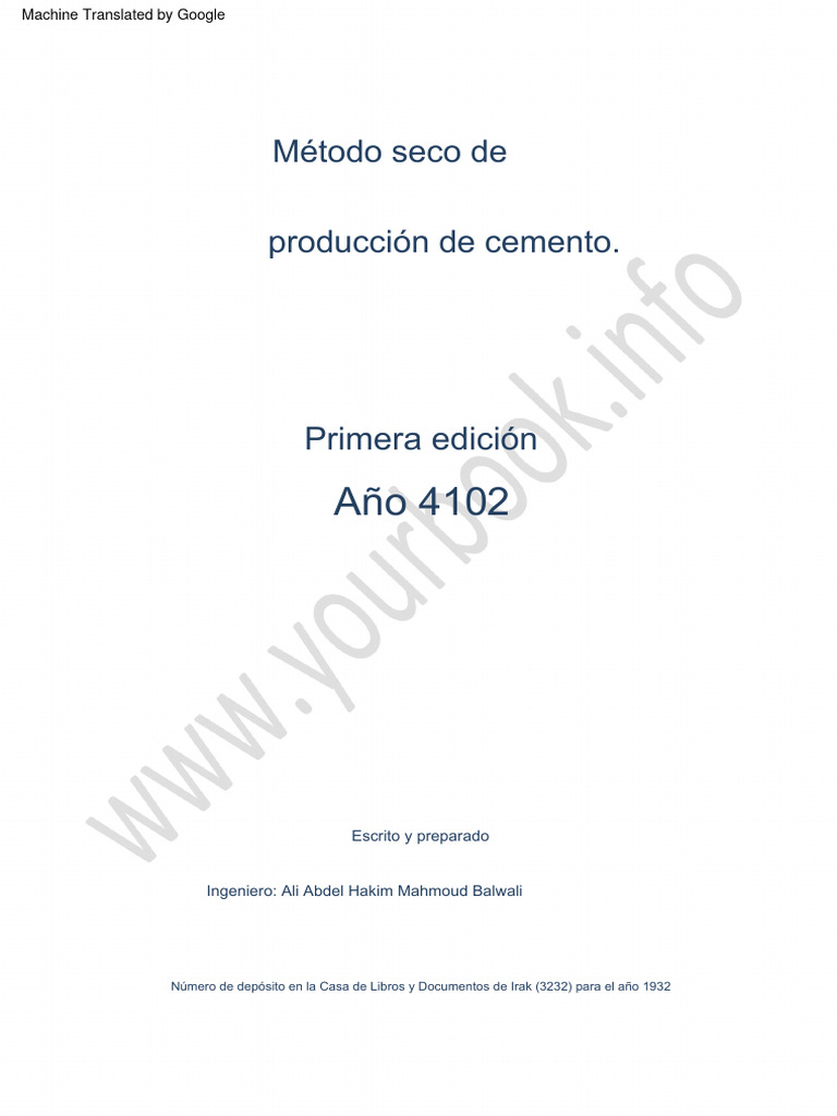 Proceso Del Cemento | PDF | Molino (molienda) | Cemento
