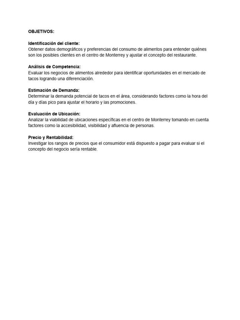 Investigacion de Mercados Jueves 2 de Febrero | PDF | Investigación de ... Investigacion de Mercados Jueves 2 de Febrero | PDF | Investigación de ...