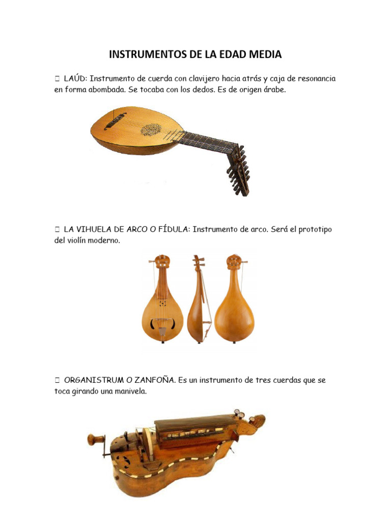Instrumentos de La Edad Media | Descargar gratis PDF | Instrumentos de ...