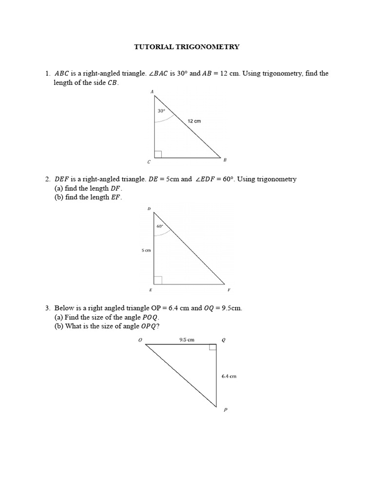 Tutorial Trigonometry | PDF | Teaching Methods & Materials