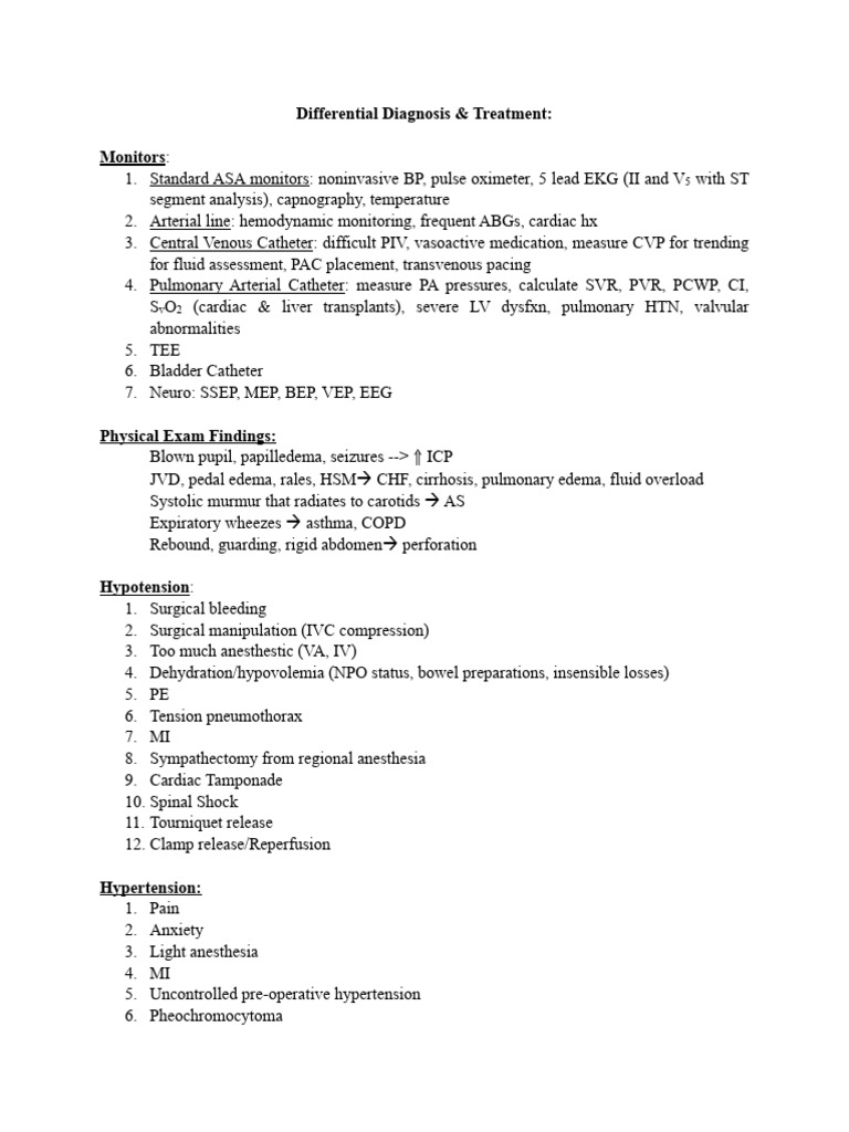 DDX For Oral Boards | PDF | Coagulation | Medical Specialties
