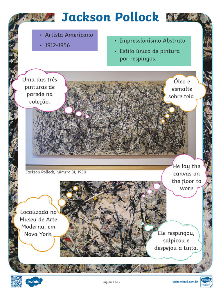 Jackson Pollock Activity | PDF