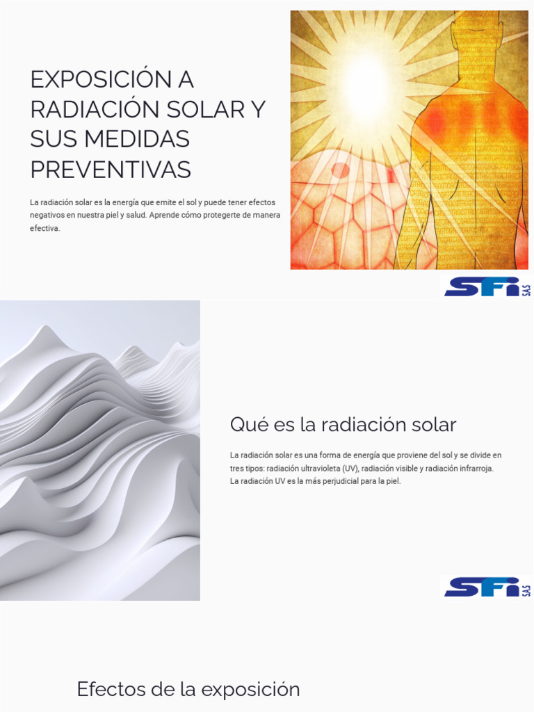 EXPOSICION-A-RADIACION-SOLAR-Y-SUS-MEDIDAS-PREVENTIVAS | PDF ...