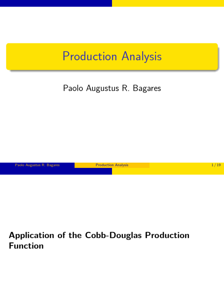 Production Analysis II | PDF | Utility | Function (Mathematics)