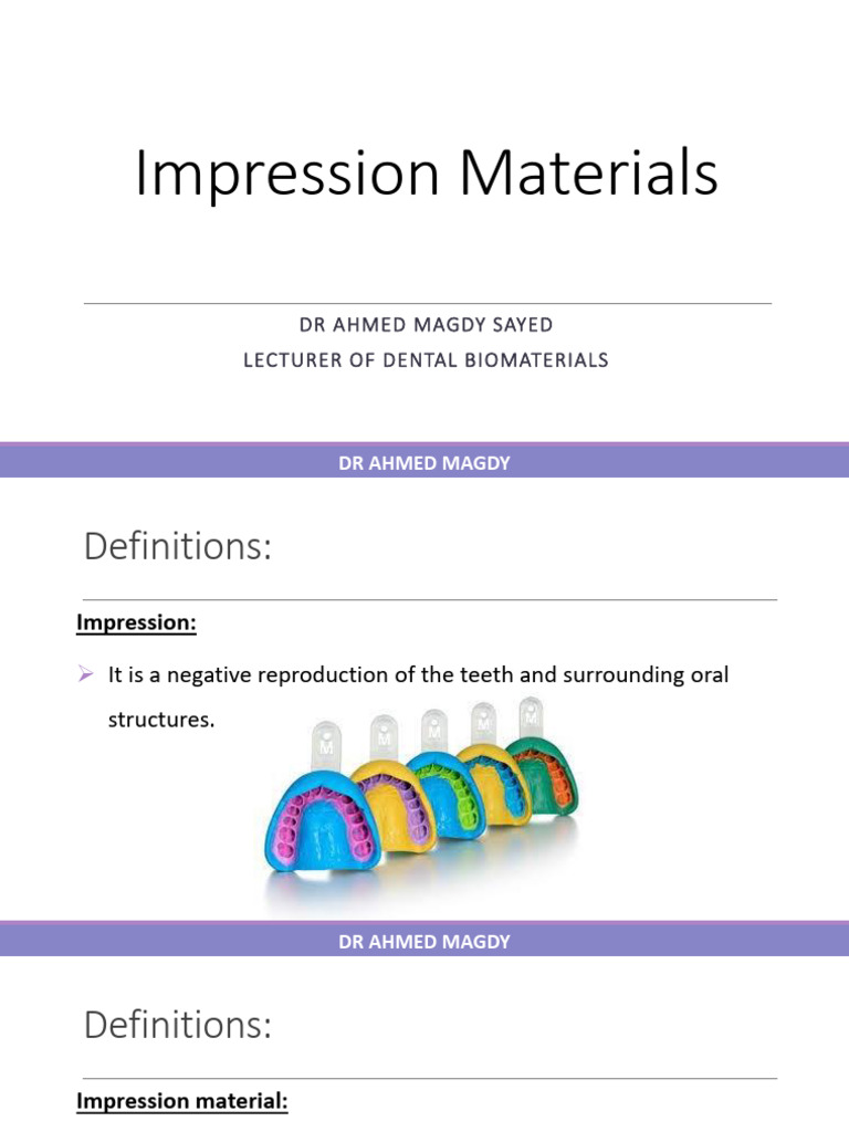 Impression Materials | PDF | Mixture | Chemistry