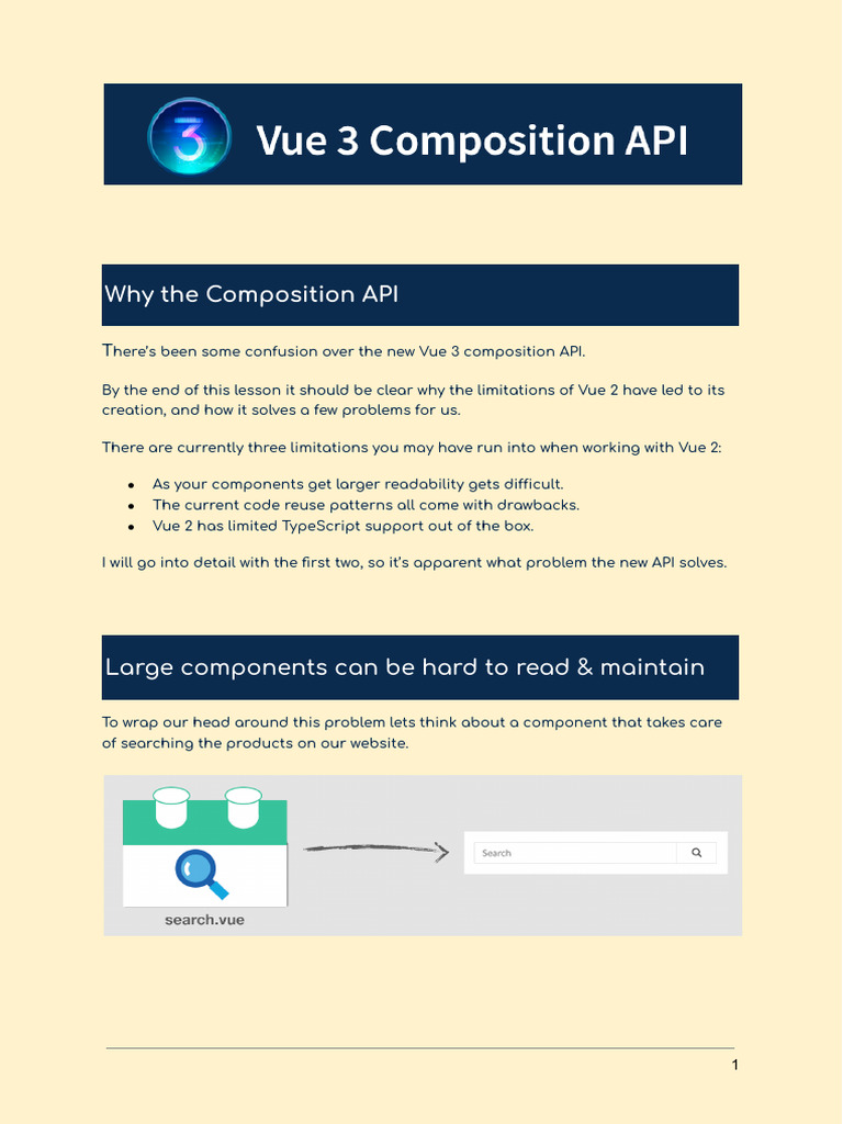 Why the Composition API | PDF | Software Engineering | Computing