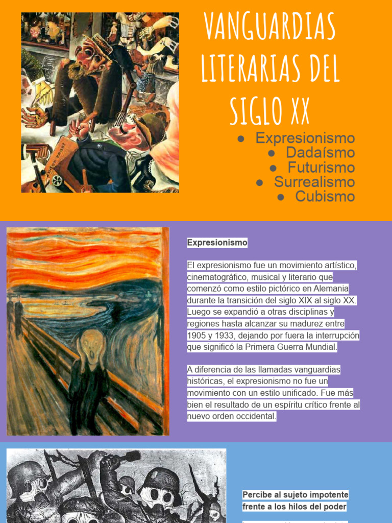 Vanguardias Literarias Del Siglo XX | PDF | Franz Kafka | Las artes