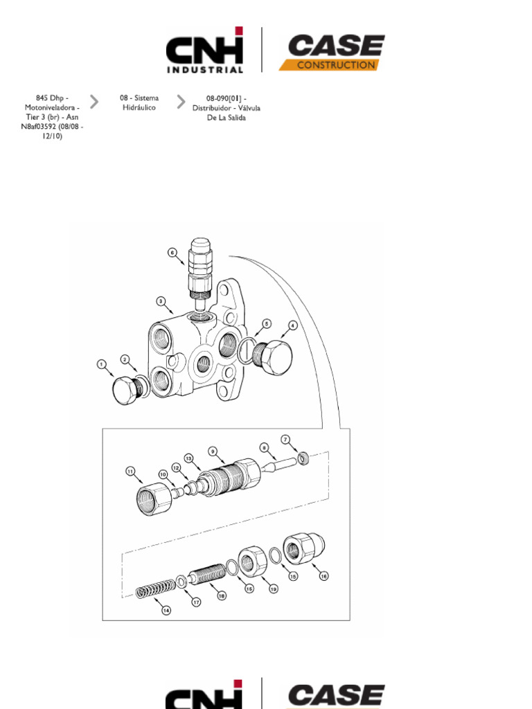 Valvula de Case Motoniveladora | PDF