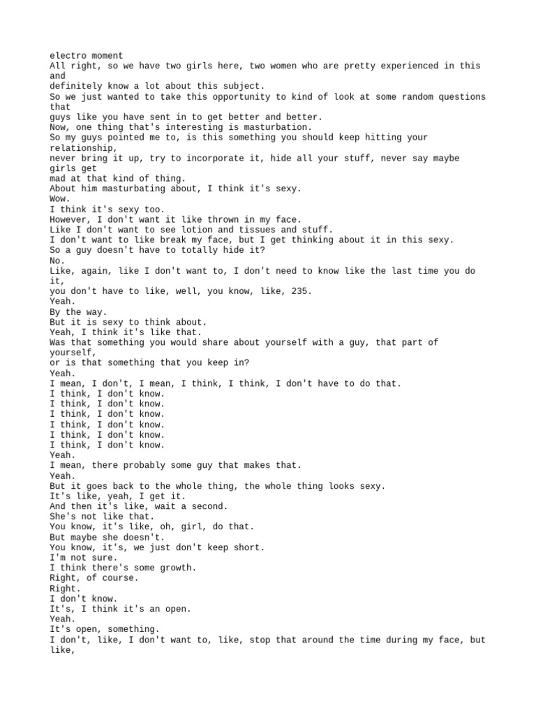 Module 7 The Girls Talk Sex Pdf