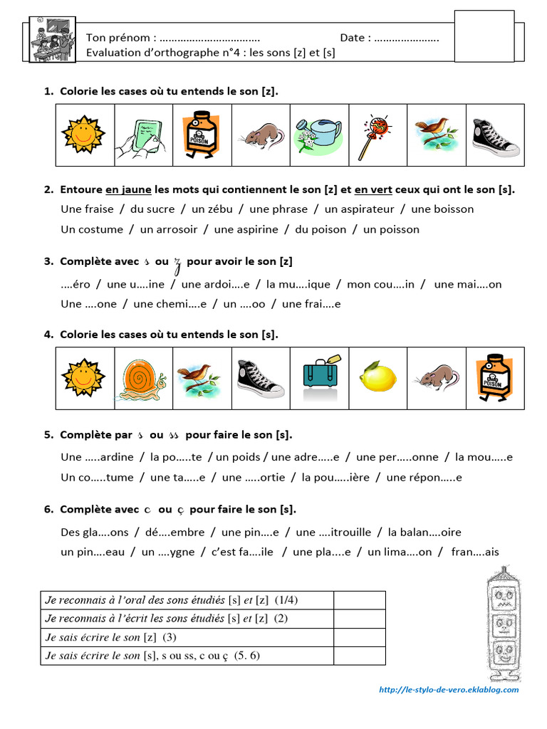 Orthographe Eval 4 Ce1 2014 | PDF