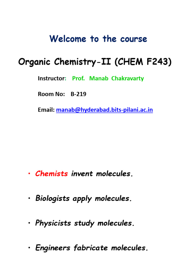 Lec 1 - MC | PDF | Stereochemistry | Chirality (Chemistry)