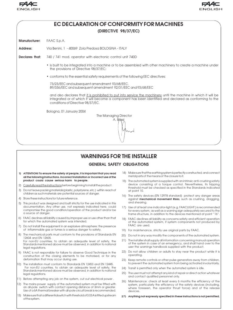 740-741 REV Release B GB | PDF | Electric Motor | Switch
