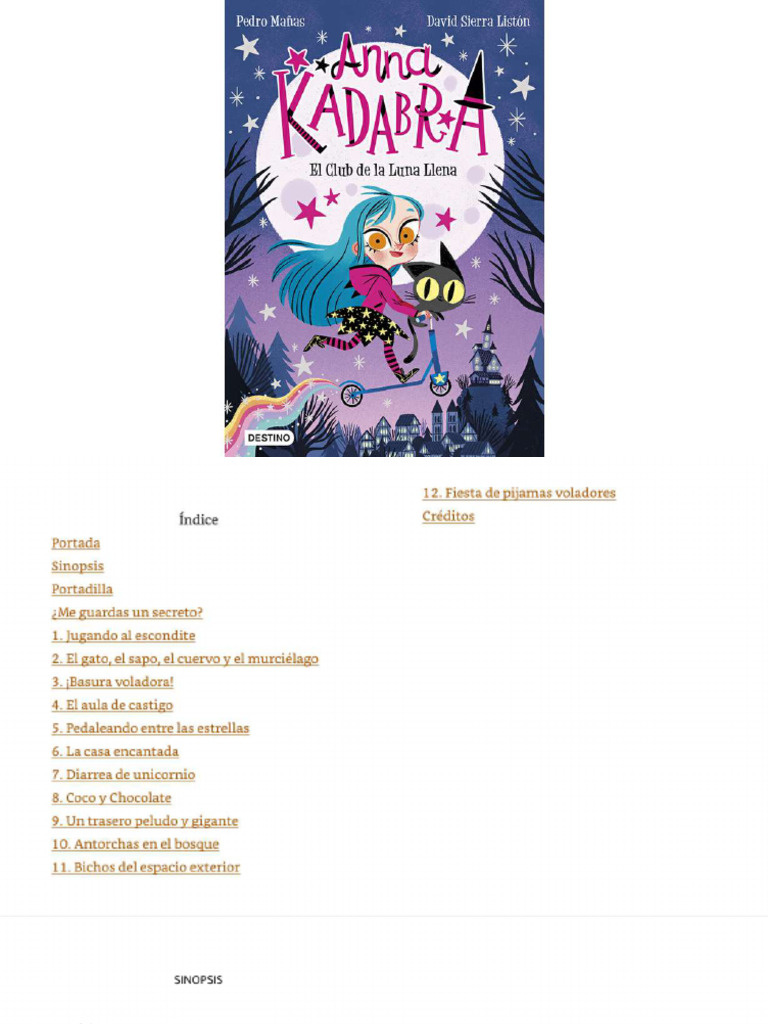 Anna Kadabra - El Club de La Luna Llena | PDF