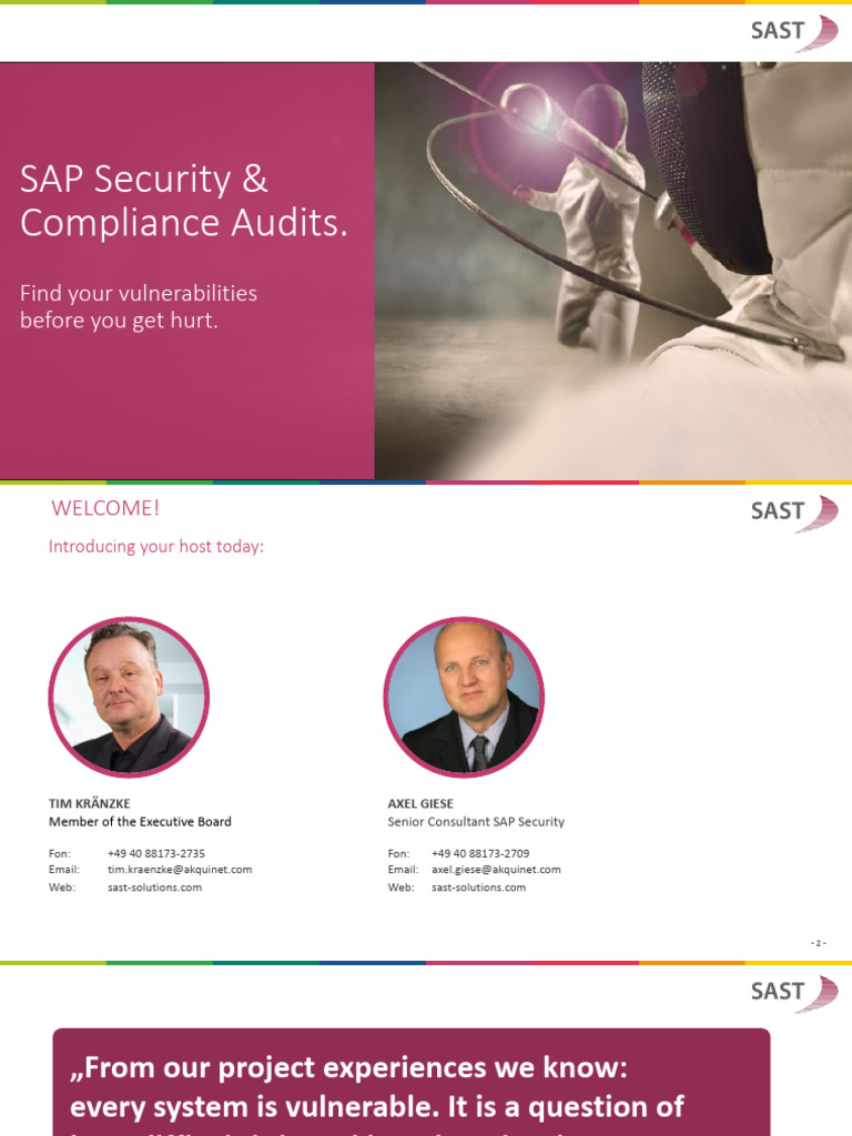 SAP Security Audits & SAST Benefits | PDF | Penetration Test ...
