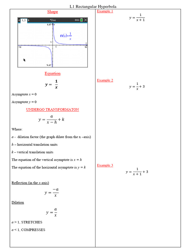 4A Rectangular Hyperbola | PDF
