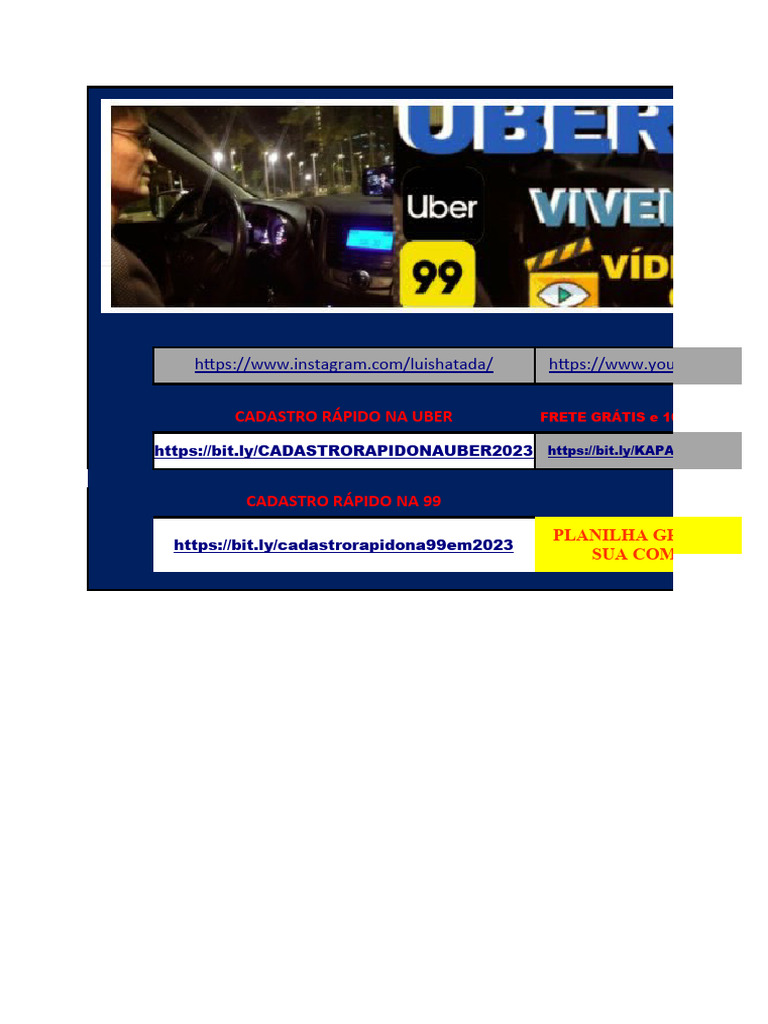 PLANILHA UBER | PDF | Business | Bancos