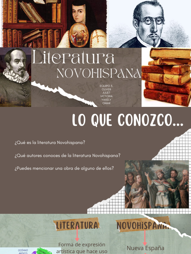 Literatura Novohispana: Autores y Obras | PDF | Nueva españa