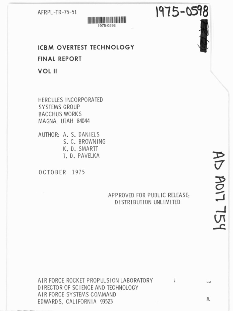 ICBM Overtest Technology Vol2 | PDF | Fracture