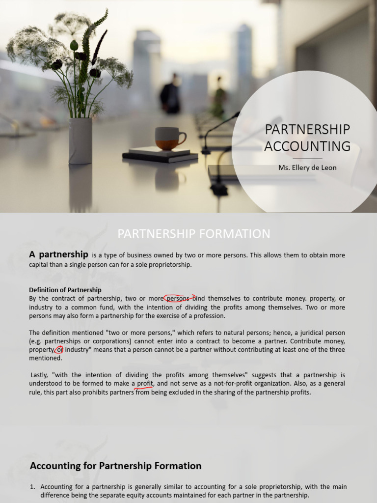 Partnership Accounting | Download Free PDF | Partnership | Investing