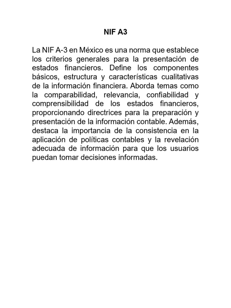 Nif A3 | Descargar gratis PDF | Estado financiero | Contabilidad