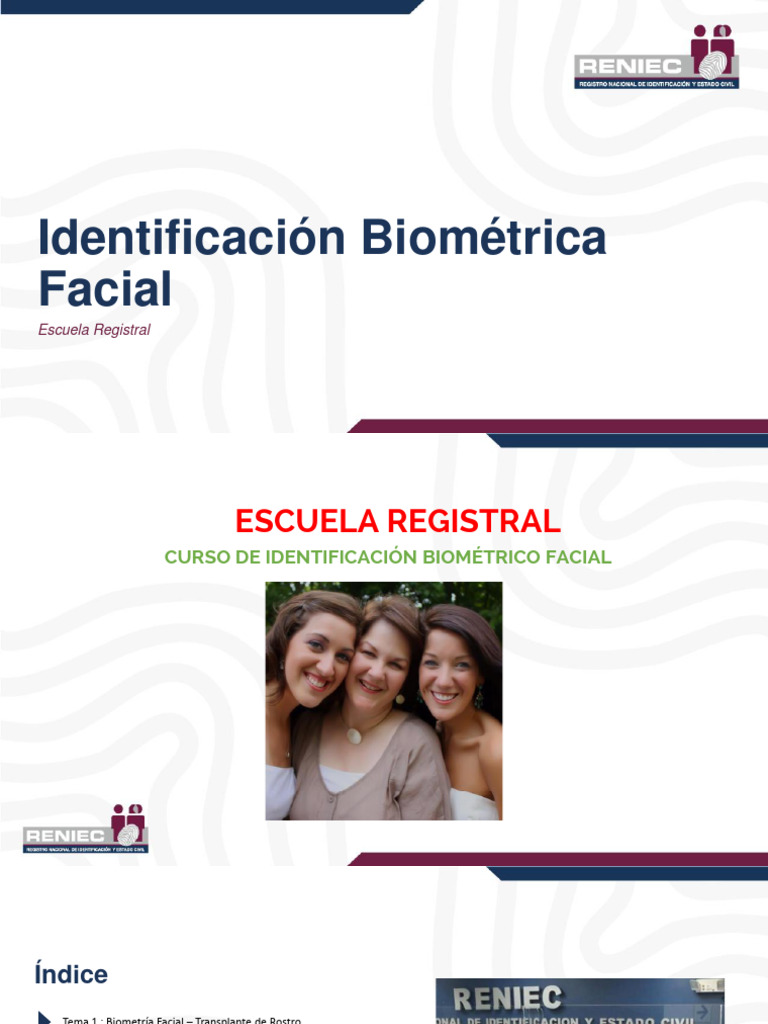 Curso de Biometría Facial Registral | PDF | Informática
