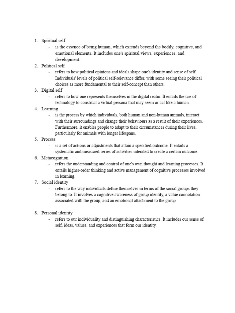 Uts Learning To Be A Better Student Activity | PDF | Self Concept | Identity (Social Science)