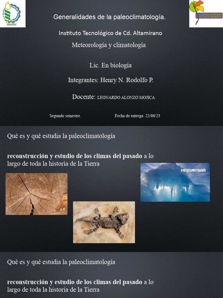 paleoclimatologia | PDF | Clima | Ciencias atmosféricas