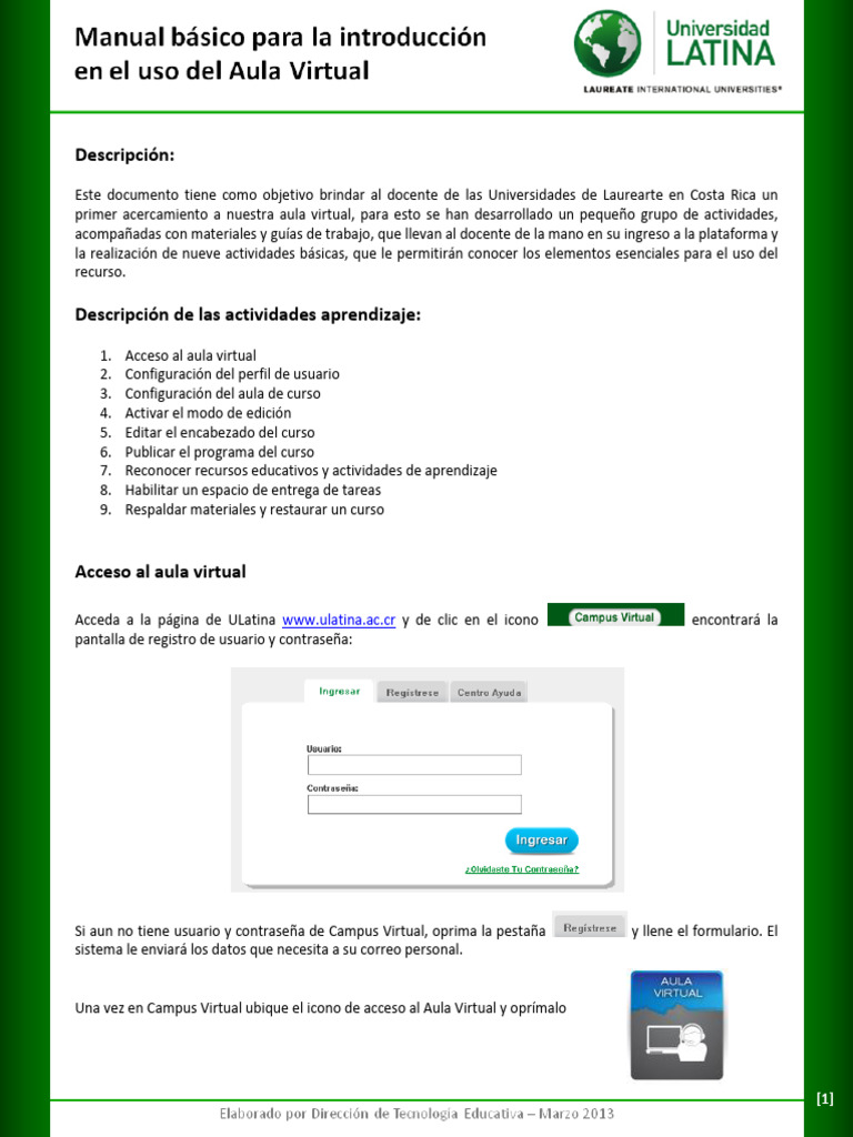 manual básico aula virtual | PDF | Archivo de computadora | Ventana (informática)
