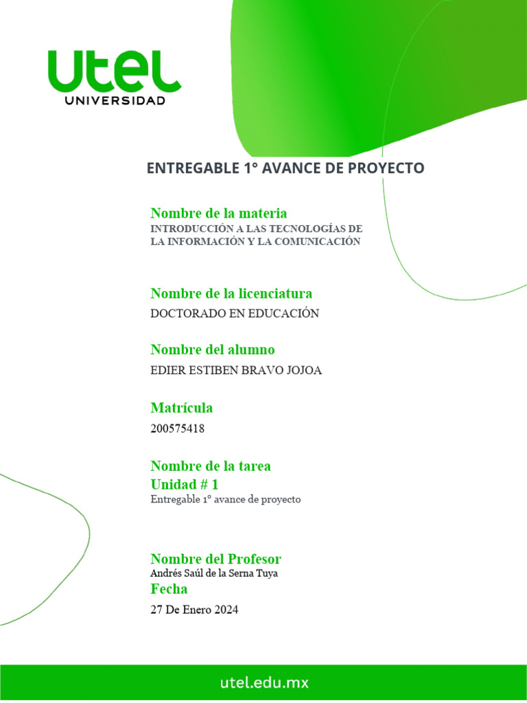 Edier Estiben Bravo - Utel - Trabajo Final Proyecto Tics - Listo | Descargar gratis PDF ...