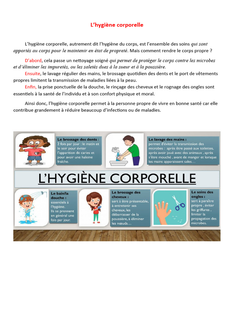 L'hygiène Corporelle | PDF
