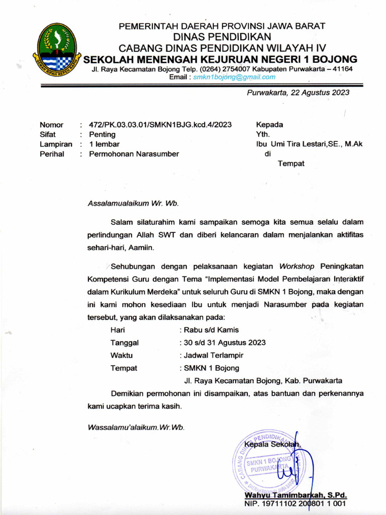 Permohonan Narsum | PDF