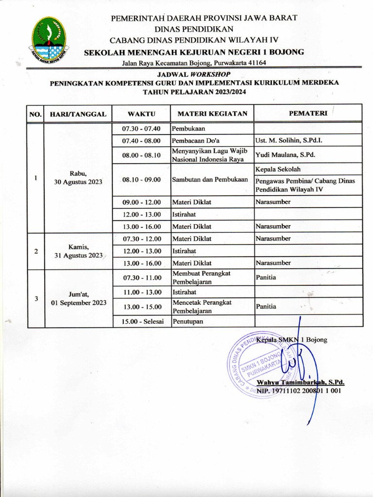 Jadwal Iht Rev | PDF