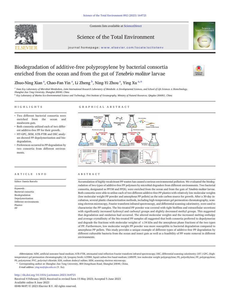 Polypropylene | PDF | Differential Scanning Calorimetry | Plastic