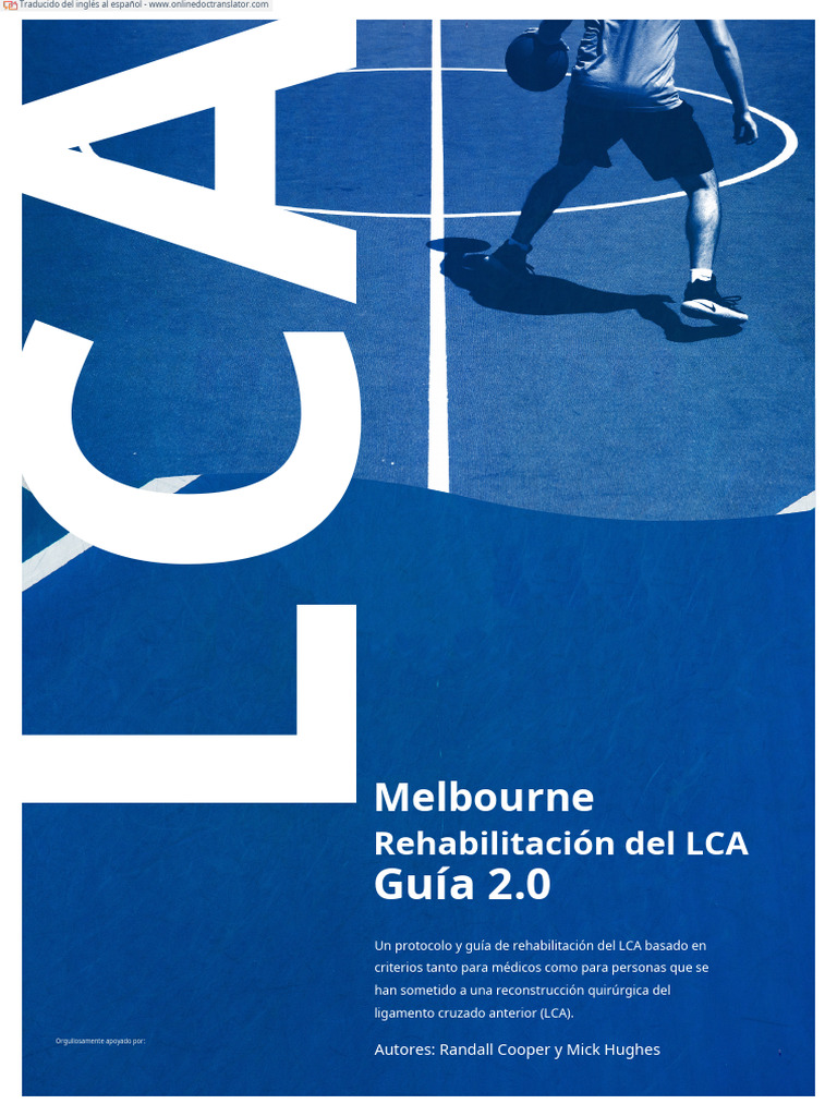 ACL Guide Melbourne - En.es | PDF | Rodilla | Corriendo