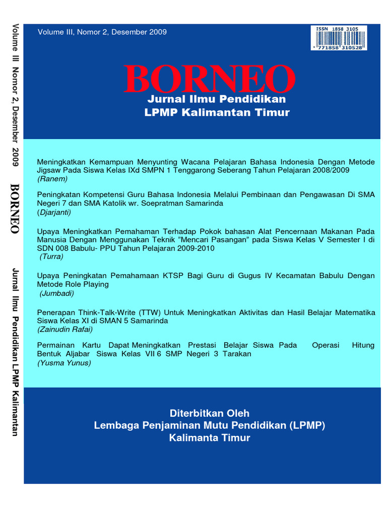Jurnal Desember 2009 Volume III | PDF
