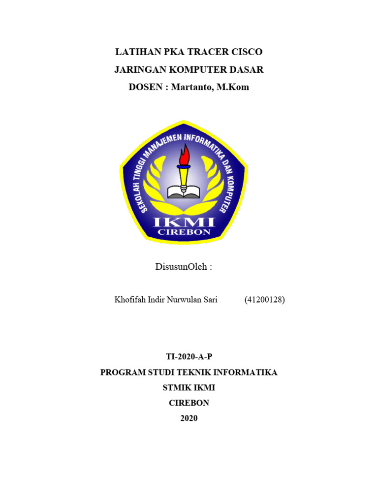 TGS - 3 - Khofifah Indir Nurwulan Sari - TI-2020-A-P | PDF | Osi Model | Port (Computer Networking)