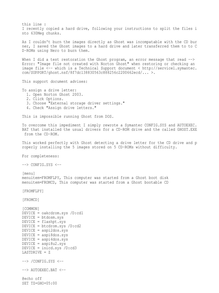 Ghost Bootable | PDF | Booting | Dos