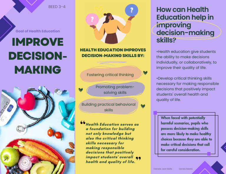 Pamphlet (Pe) | PDF | Decision Making | Health Education