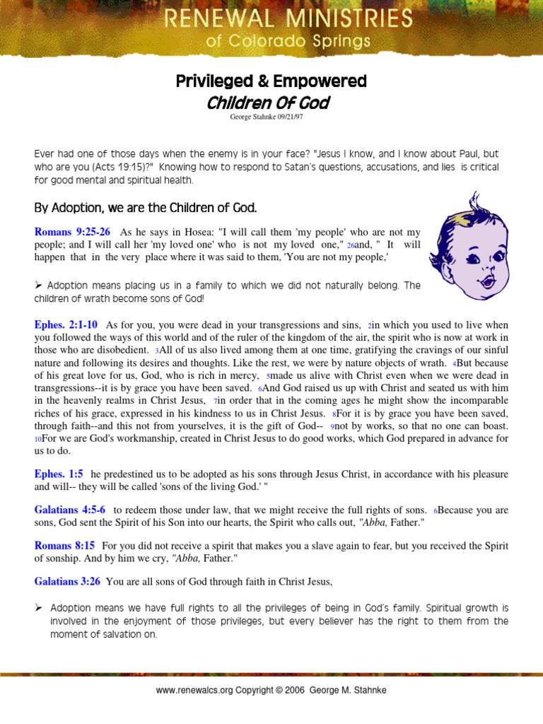 Empowered Children of God | PDF | Jesus | Divine Grace
